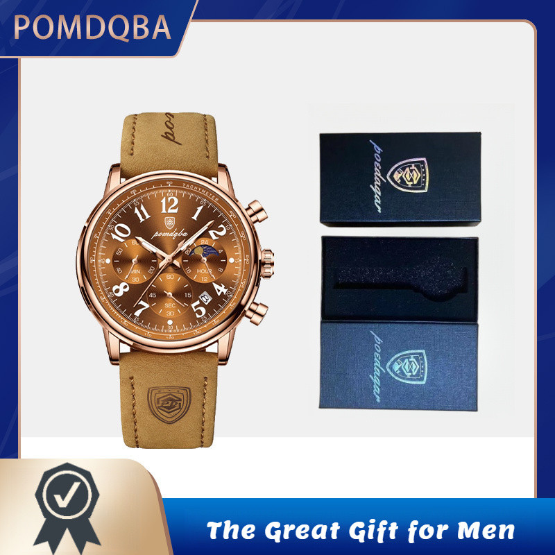 Swiss Original Mens Watch Chronograph Multifunctional Luminous Quartz ...