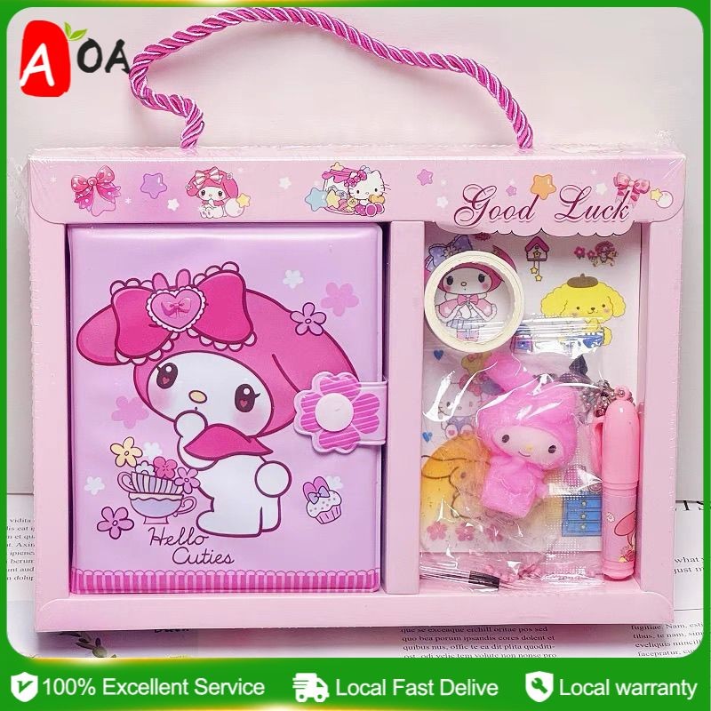 Sanrio Account Book Gift Box Stationery Set Magnetic Buckle Kromi Cute ...