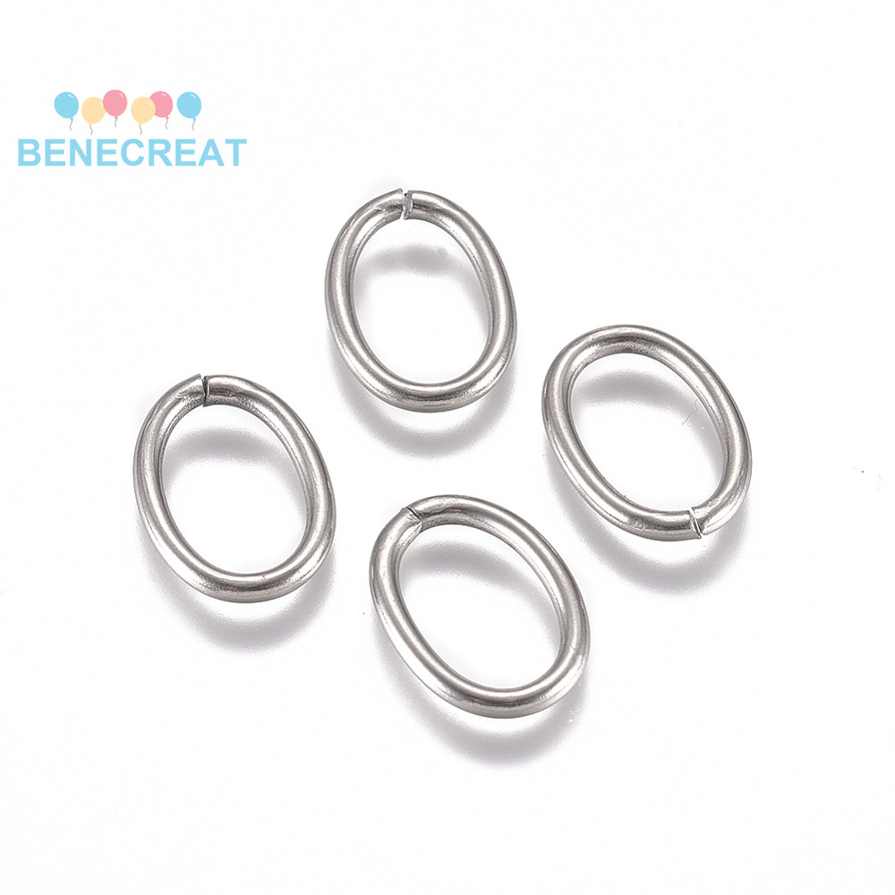 20pc Non-Tarnish 304 Stainless Steel Jump Rings Open Jump Rings Oval ...