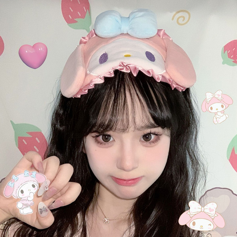 Marbit Sanrio Cartoon Flounce Eyeshade Japanese Style Eye Patch Kuromi ...