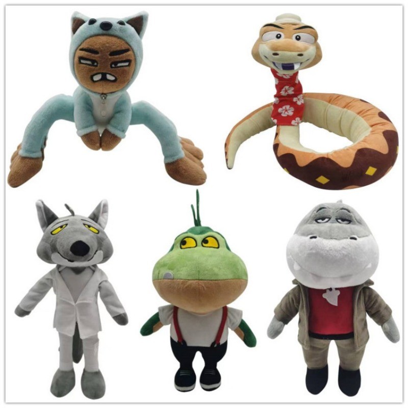 The Bad Guys Plush Toy: Five Cartoon Anime Children's Dolls From The ...