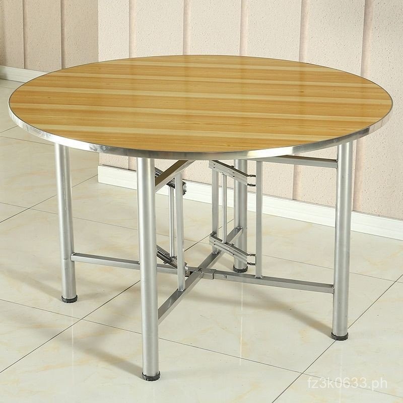 Household Folding Table Frame Dining Table Canteen Table Glass Country ...