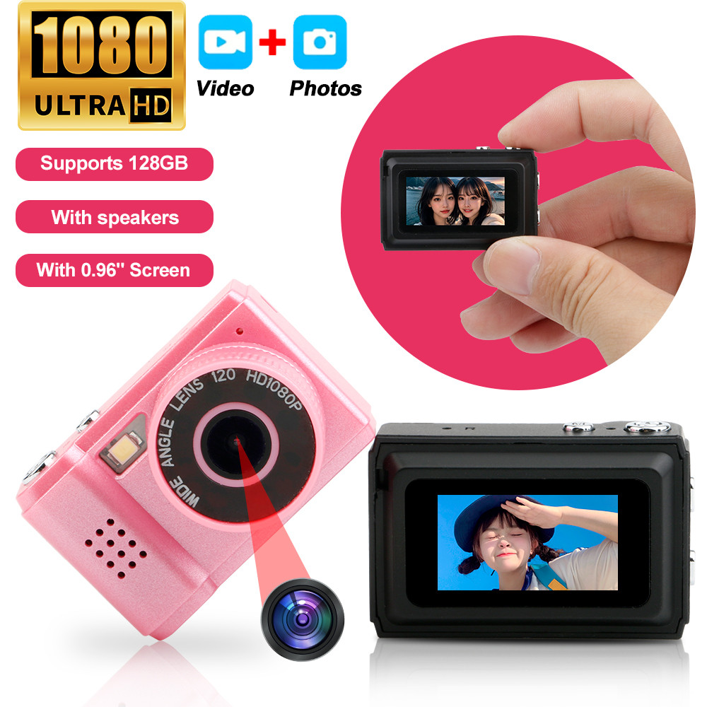 Retroe Mini Camera with Screen HD 1080P Portable Camcorder Video ...
