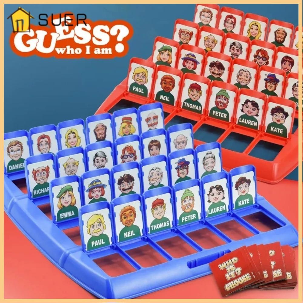 SUER1EN Board Game with Classic Characters, Guess Who? Puzzle games ...