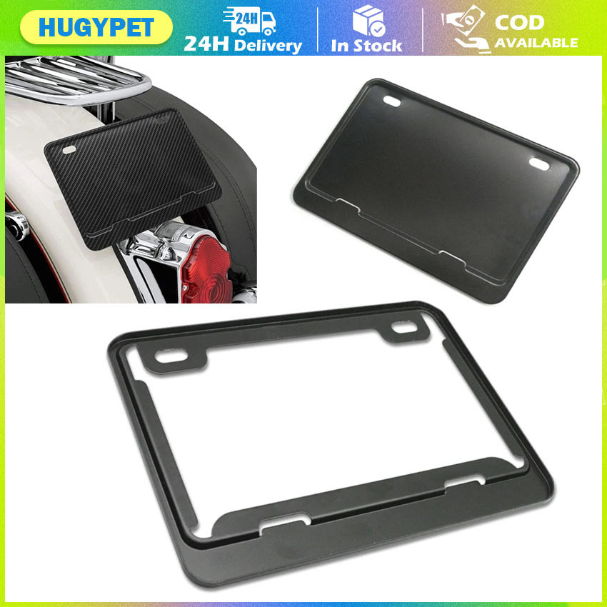 Motorcycle License Plate Frame Universal Rustproof 2 Hole Motorbike ...
