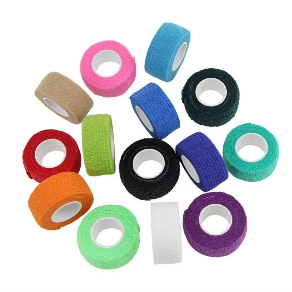 1pc 2.5cm*4.5m 5cm*4.5m Self-Adhesive Tattoo Grip Bandage Elastic Non ...