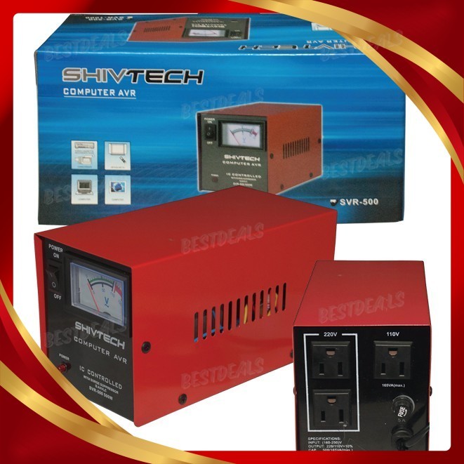 Shivtech Computer AVR 500Watts SVR-500 | Shopee Philippines