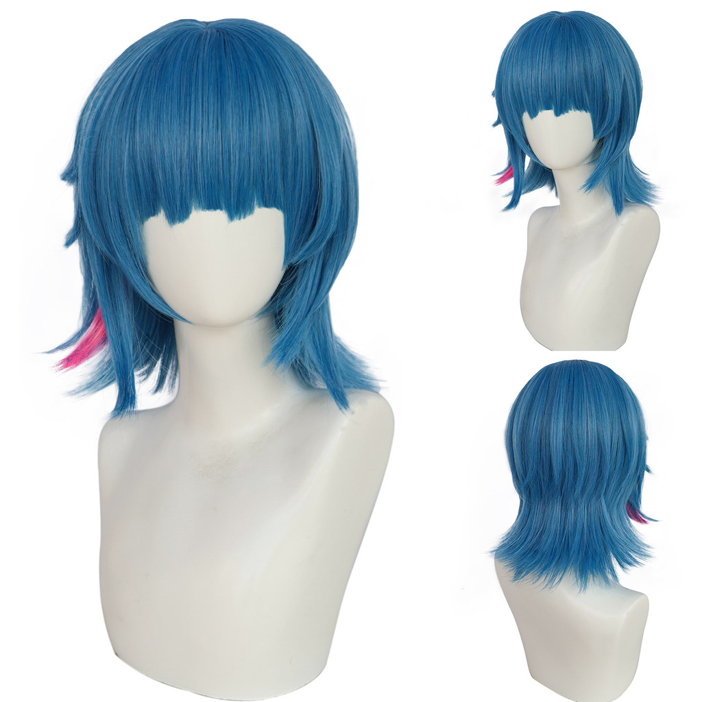 Jinx Cosplay Wig Arcane 2 Long Heat Resistant Synthetic Hair for Party ...