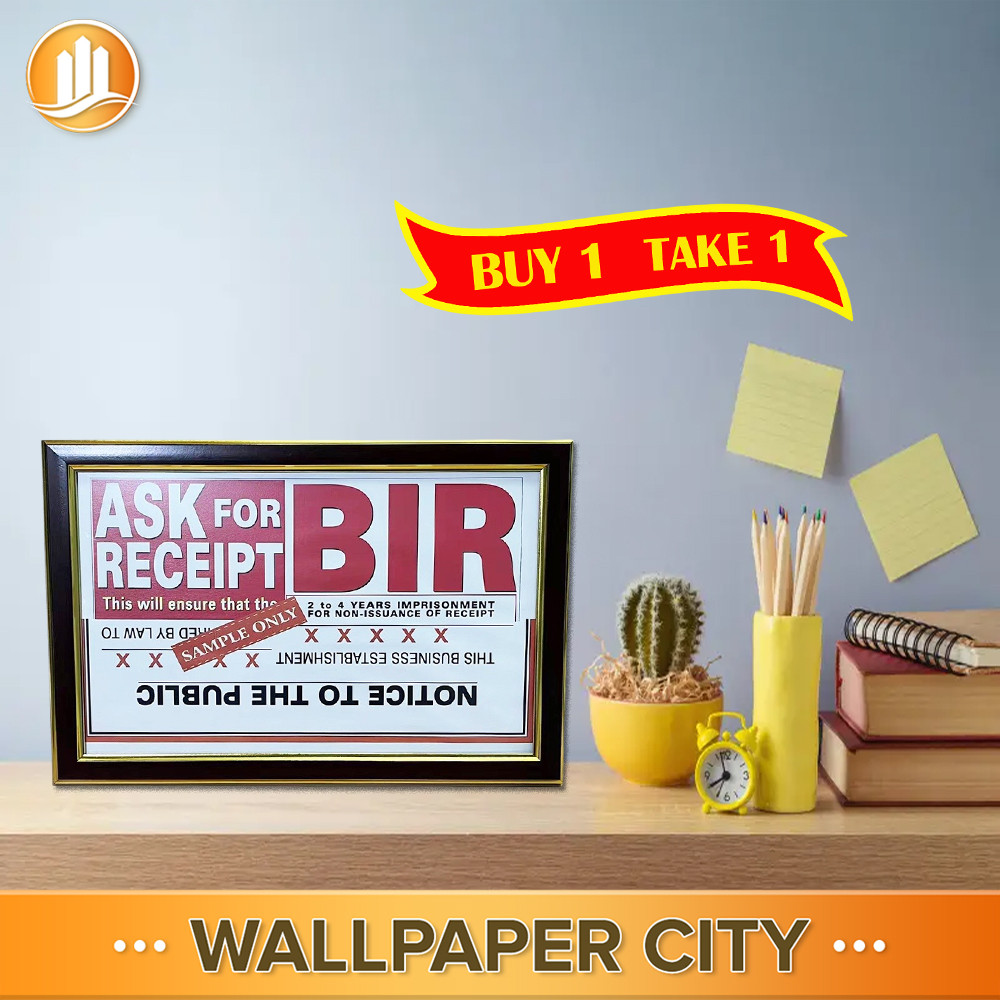 WPC Buy 1 Take 1 High-Quality Acrylic BIR Certificate Frame Perfect for ...