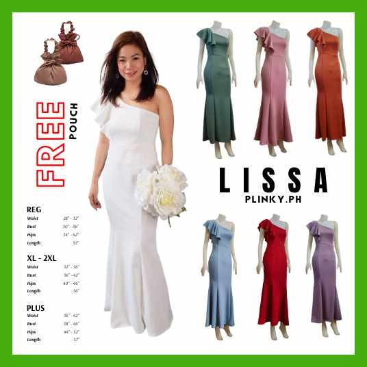 LISSA(zs.-:OD|OneS-Shoulderb-LadiesX-Gownp-WeddingI.Bridal#S.Ninang ...