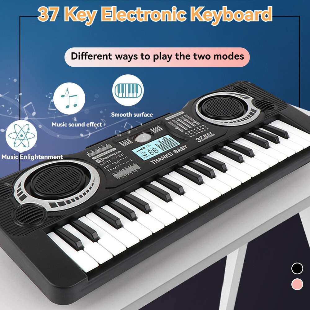 37-Key Kids Electronic Keyboard Piano Toy Early Education Musical Boys ...