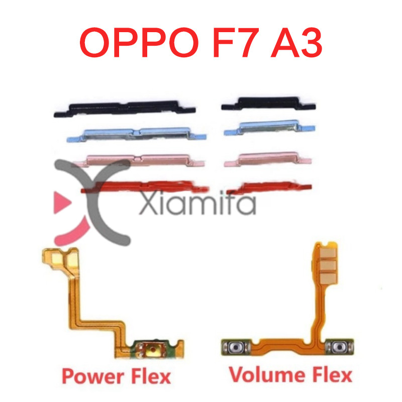 Volume Power Switch Button Cable For For OPPO F7 A3 Button Side Volume ...