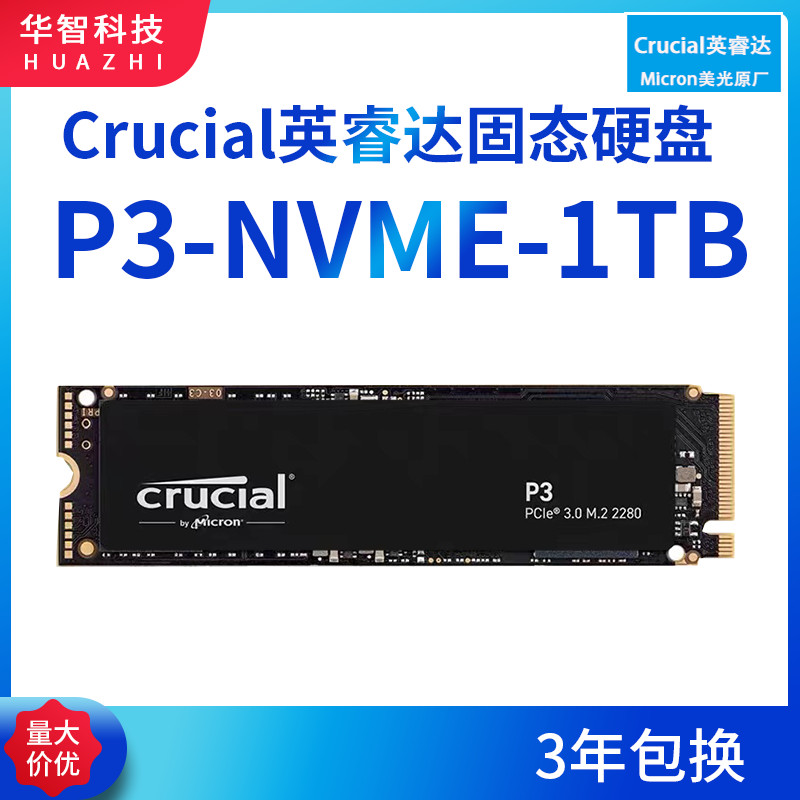 Brand New CRUCIAL/Micron P3 PLUS Crucial500G 1T Solid State Drive ...