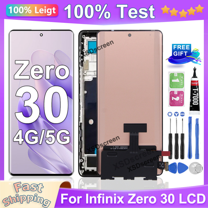 For Infinix Zero 30 4G 5G LCD Display X6731B X6731 Touch Screen Digitizer Assembly Replacement ...
