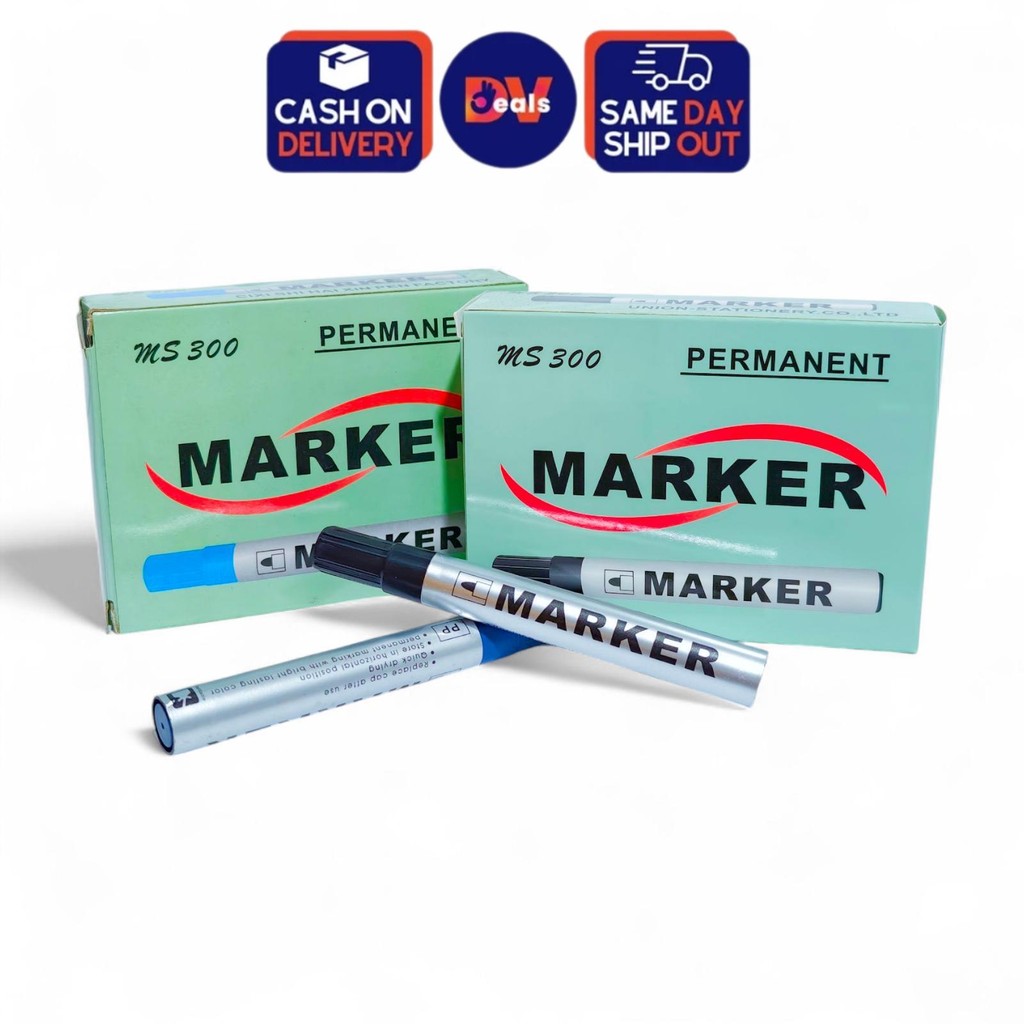 DVDEALS #MS300 12 Pcs Bullet Tip Pentel Permanent Marker PentelPen ...