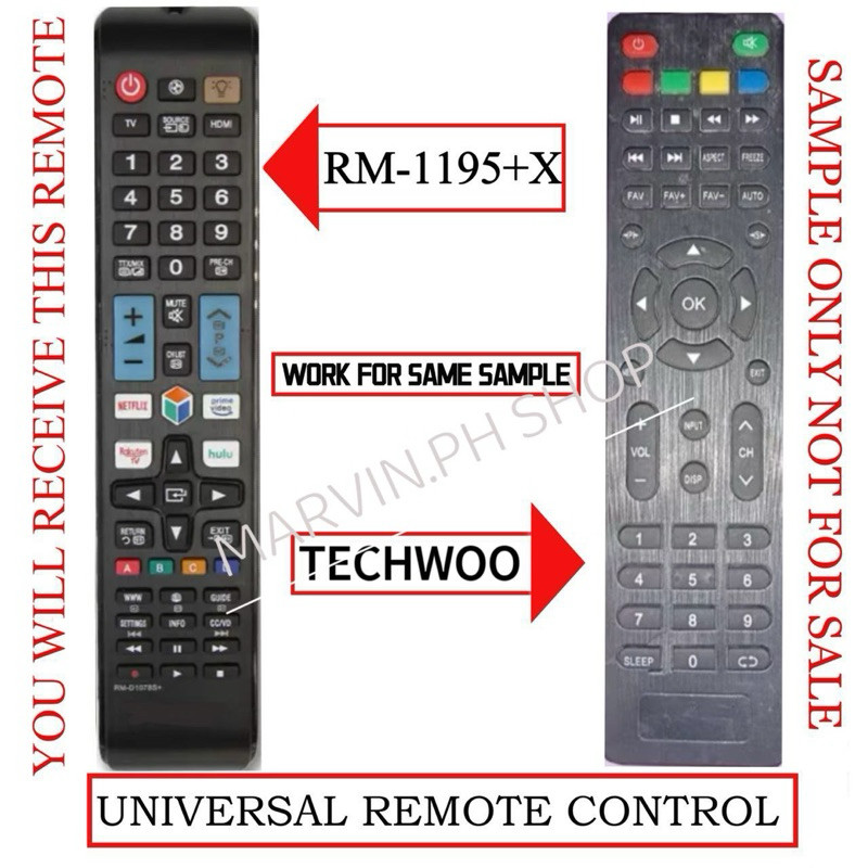 Ready to use 100% Work Universal remote control for TECHWOO led smart ...