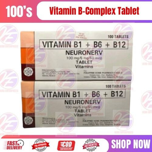 NEURONERV Vit B Complex Vitamin B Comple Bcomplex Pamamanhid Nerve ...