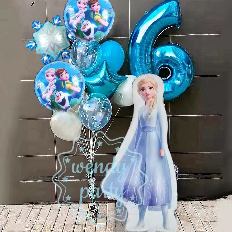Disney Frozen Theme Balloons Elsa Anna Princess Theme for Girls ...