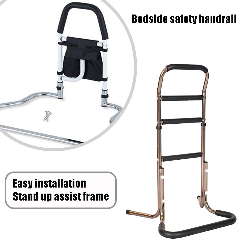Bed Assist Rail Adult Bedside Standing Twin Adjustable Fall Prevention ...