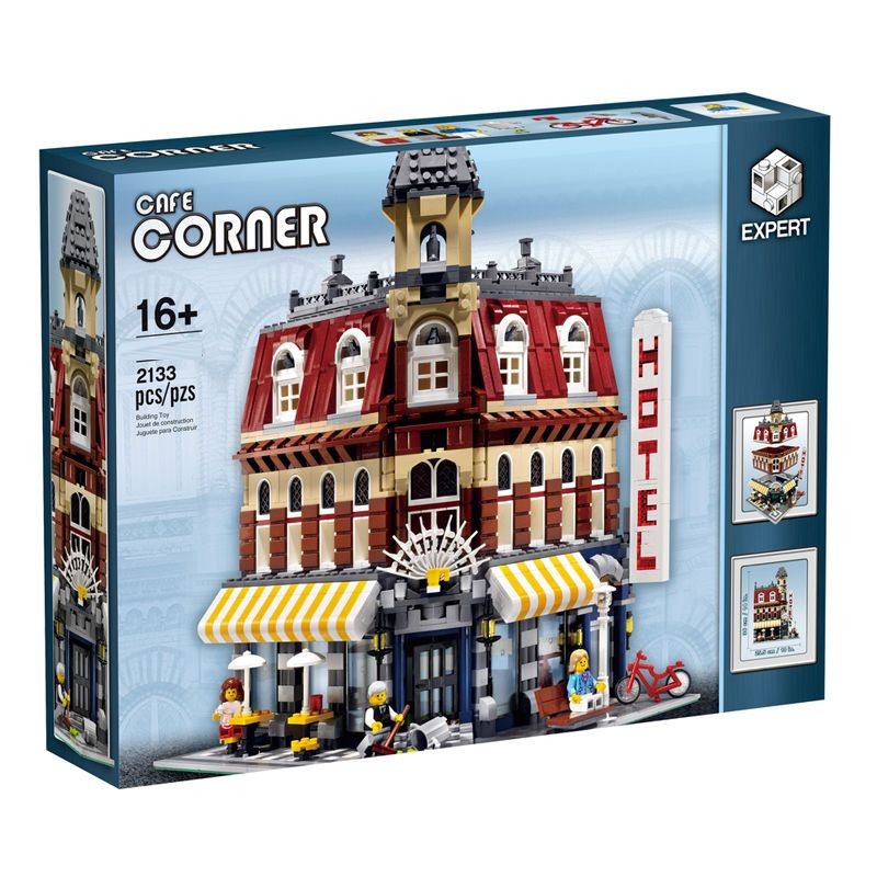 Gogova Toys Compatible Lego Ace 84002 Street View Series Corner Cafe ...