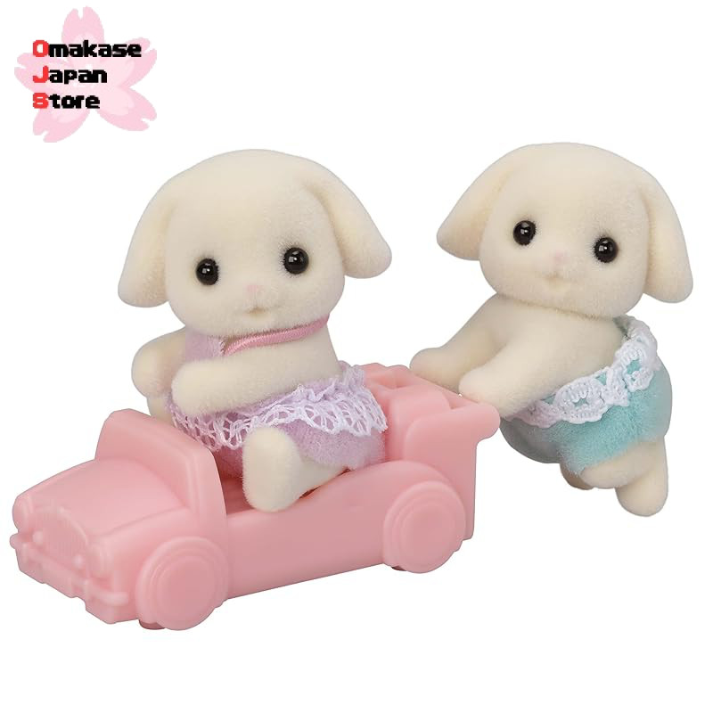 EPOCH Sylvanian Families Doll 【Flora Rabbit Twins】 W-104 ST Mark ...