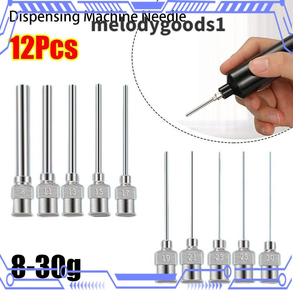 MELODYGOODS1 12Pcs Dispensing|Needle, 8G-30G Fluids Blunt Tip Industrial Glue Injection Needle ...