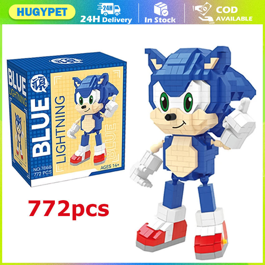 772Pcs/set Sonic Building Blocks Cartoon Hedgehog Assemble Bricks Model ...