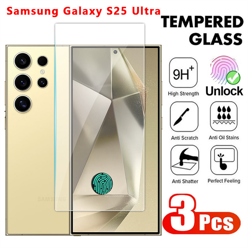 Tempered Glass Screen Protector For Samsung S25 Ultra S25 Plus 5G 2025 ...