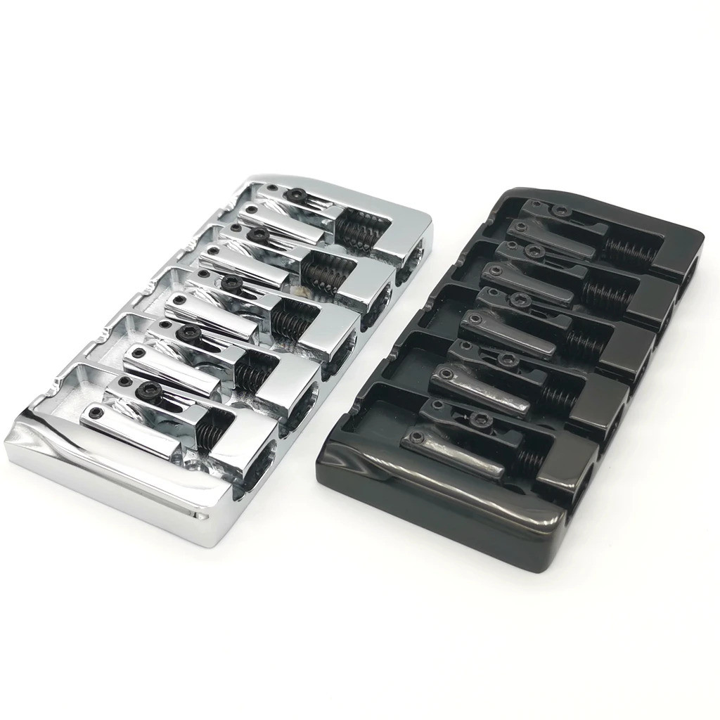 Guyker 5 String Bass Bridge with Locking Zinc Saddles–Dual Load Type A ...