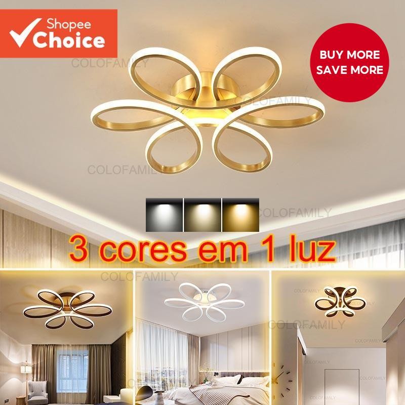 3 Colors Ceiling Lights LED Decorative Lights Home Living Room ...