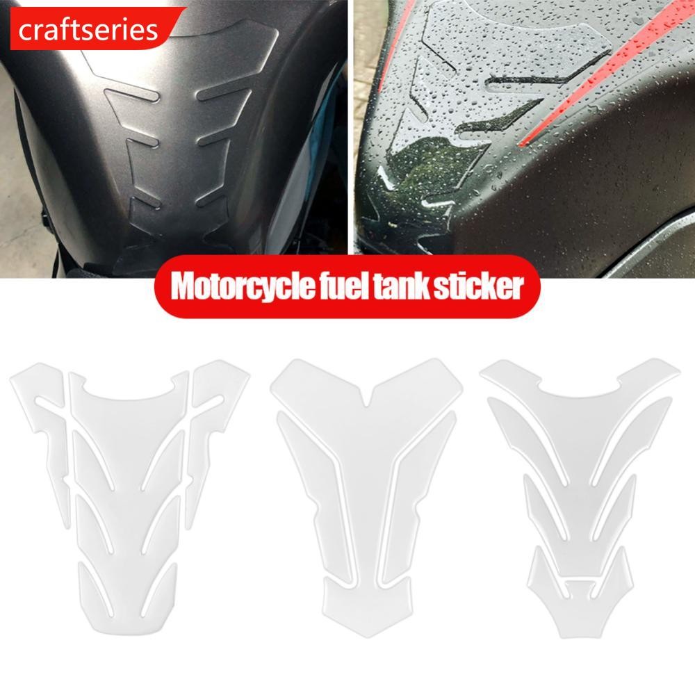 CRAFTSERIES Universal Transparent Motorcycle Tank Front Fuel Pad ...