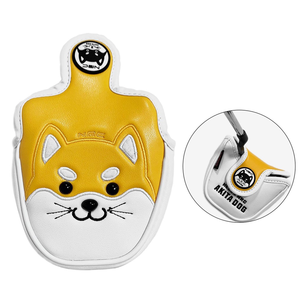[Lzdyyh2hl] Durable Dog Pattern Golf Putter Head Cover Blade Headcover ...