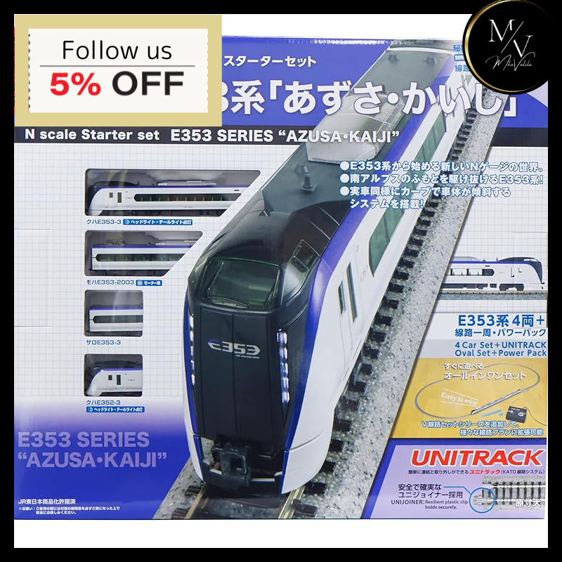 KATO N Scale Starter Set E353 Series "Azusa & Kaiji" - Perfect Introduction to Model Railroading ...