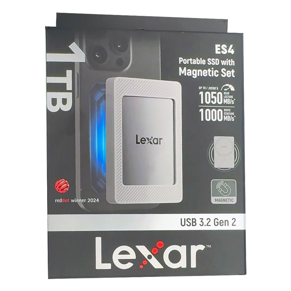 Lexar ES4 Portable SSD 1TB with Magnetic Set (LES4XXX001T) for iPhone ...