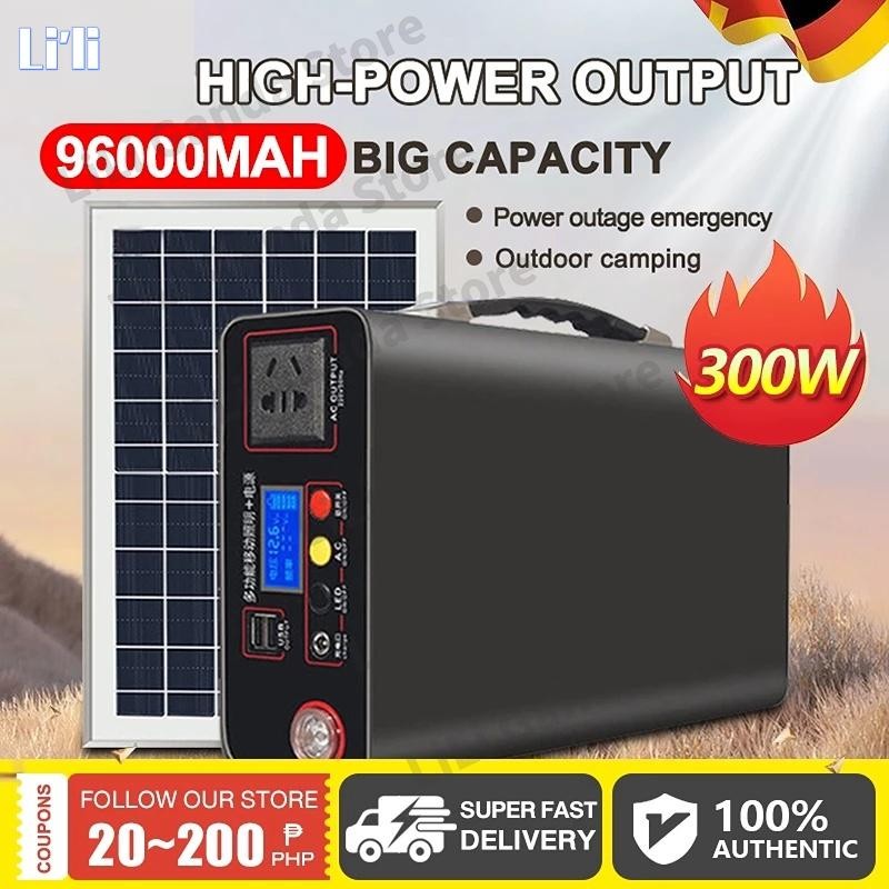 Portable Power Station 300W Multi-functional Power Station 96000mAh ...