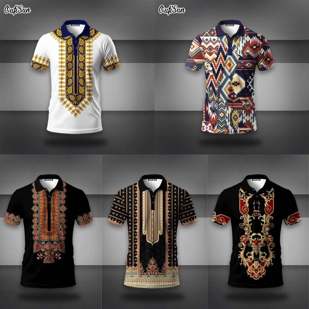 2025 Summer Outfit for Men Ethnic Style Asean Barong Men's Short ...