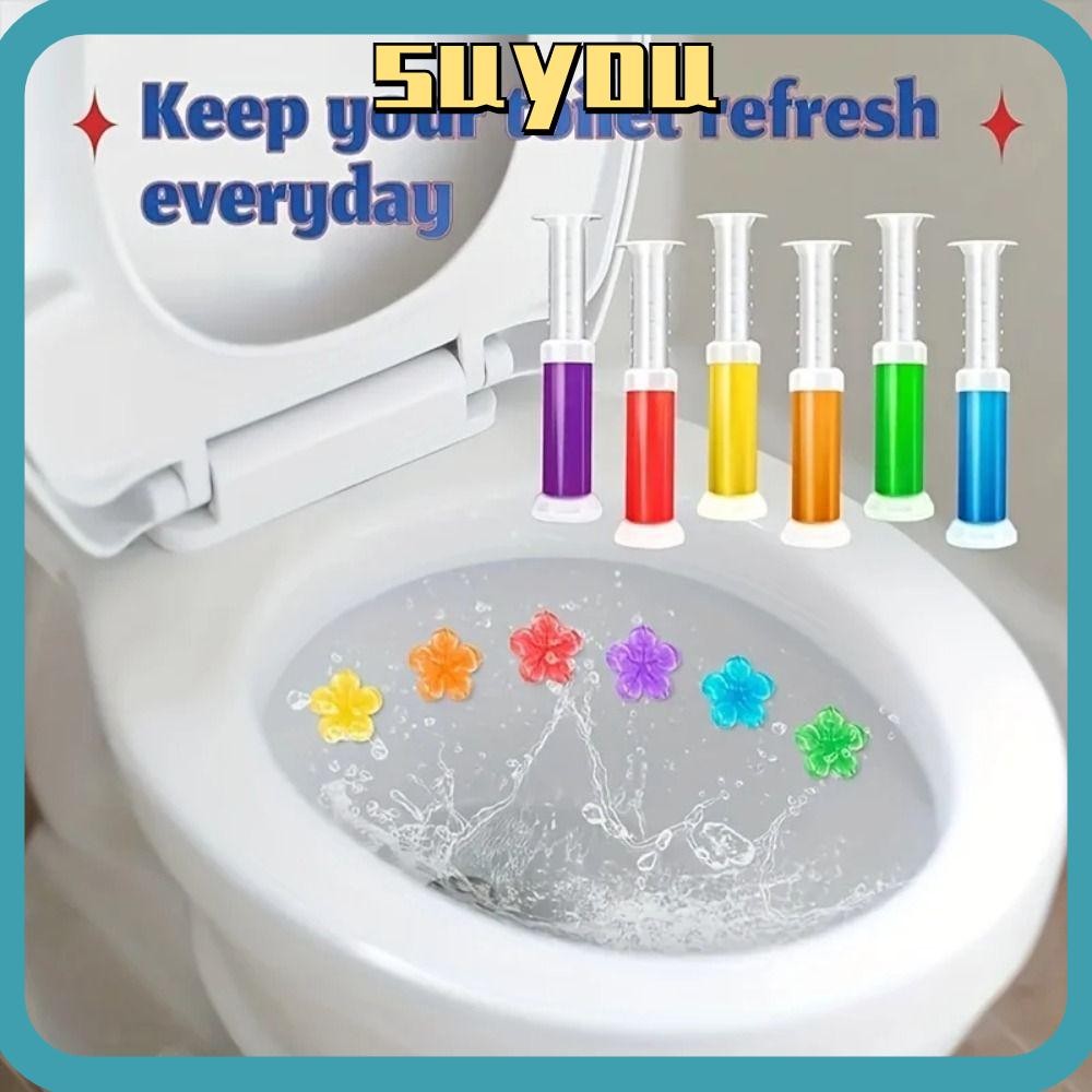 SUYO Toilet Cleaning Detergent, Gel Needle Detergent Flower Toilet ...