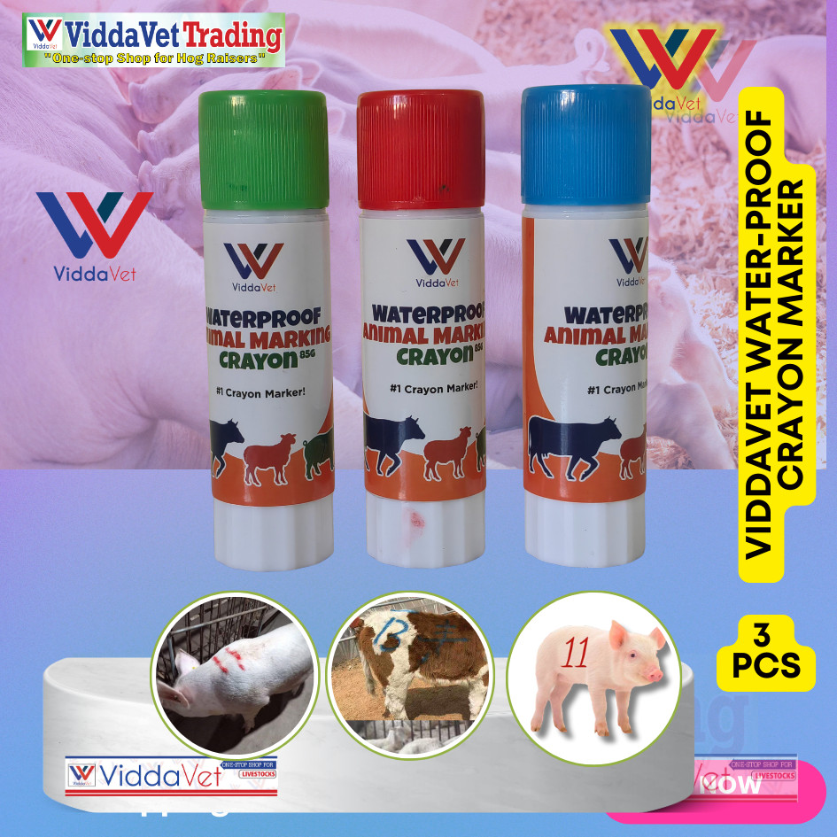 3pcsWaterproof Livestock Marker Pig Marker Pig Cattle pig marker crayon ...
