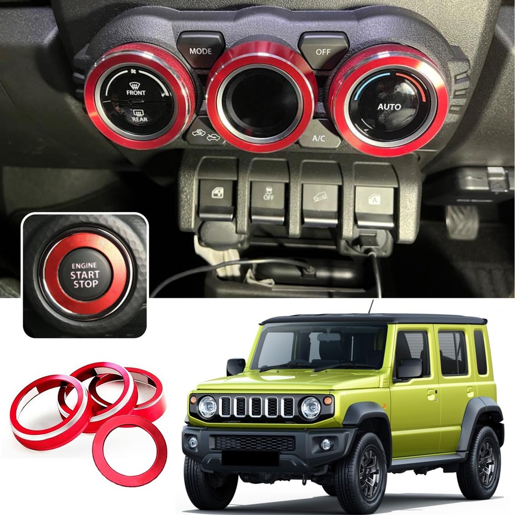 Temiry Jimny Air Conditioner Dial Cover for New Jimny Interior Parts ...