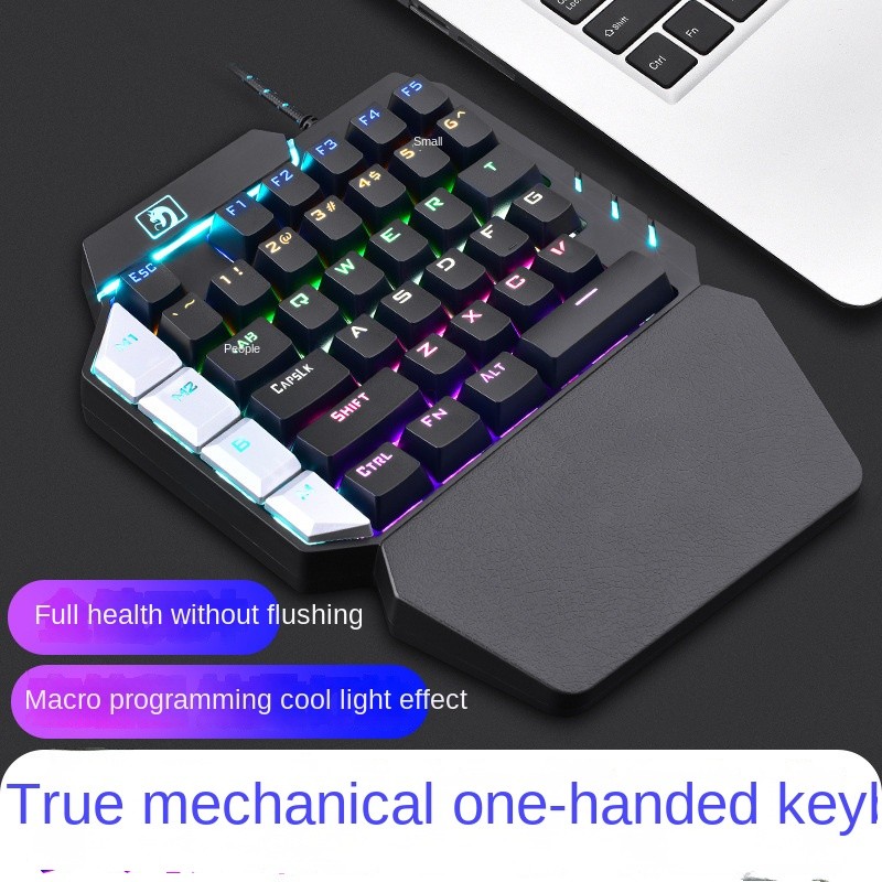 K109 One-Handed Game Mechanical Keyboard Gun God Throne Left-Handed ...