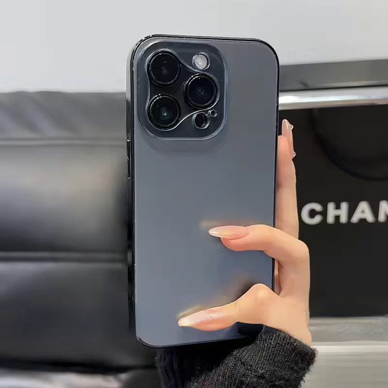 New ip 16 Triangle camera Luxury Crystal lens Titanium Case For iP ...