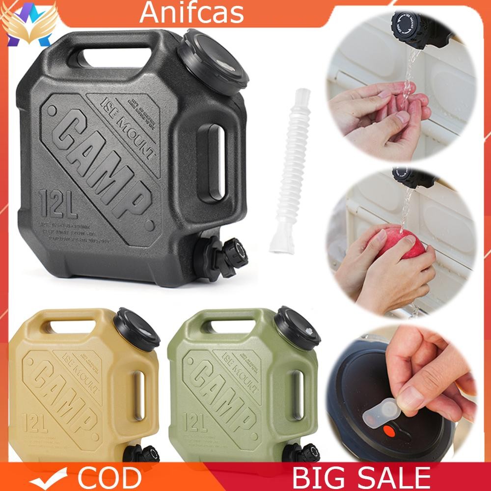 12L Camping Water Jug with Spigot Large Capacity Water Tank for Car ...
