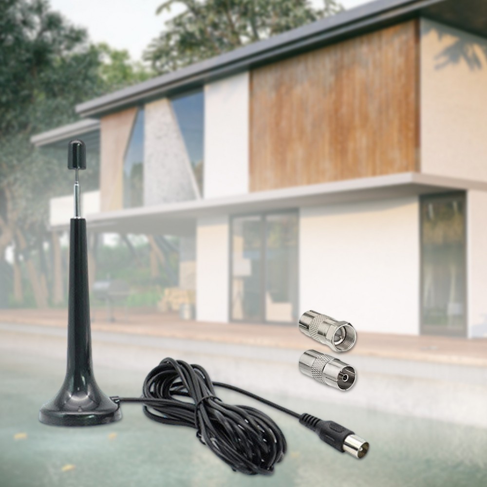 FM Radio Signal Booster 3m Telescopic Antenna with Magnetic Base and ...