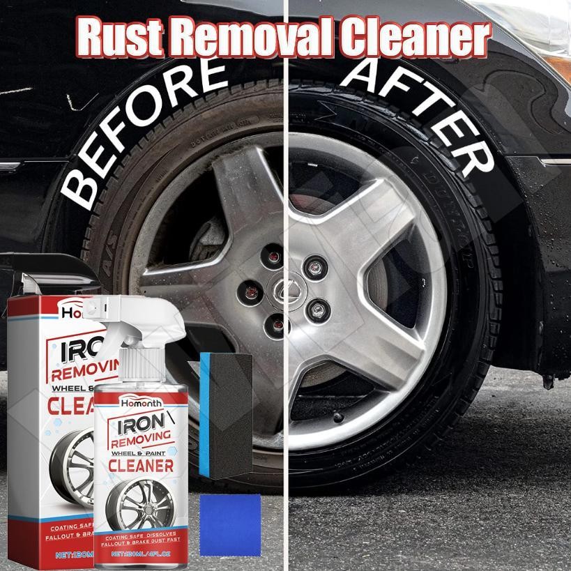 Wheel Cleaner 120ml Car Tire Cleaner Car Detailing Rim Cleaner All ...