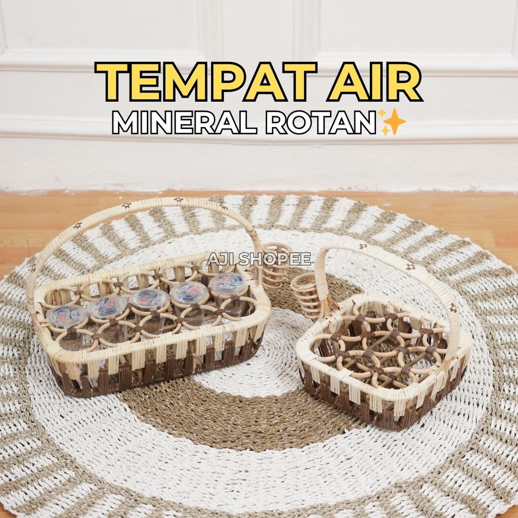 Unique and Luxurious Rattan Mineral Water Cup Holder - Capacity 15 & 9 ...
