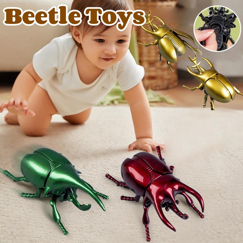 Beetle Toys Simulated Beetle Fighting Moving Insect Toy Children ...