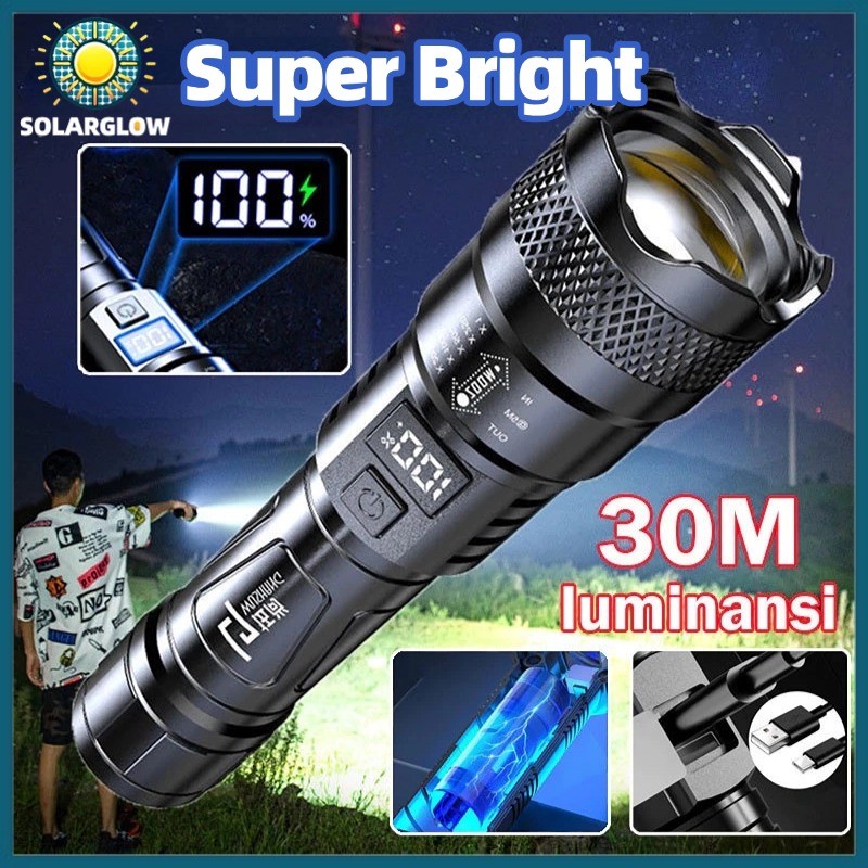 SG Super Bright Flashlight Type-C Rechargeable Waterproof Outdoor ...
