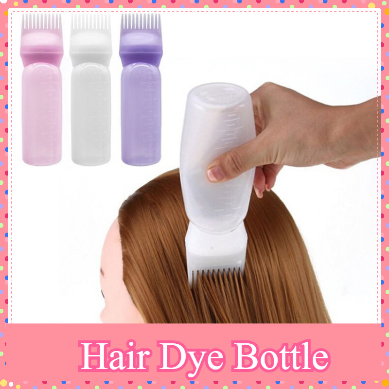 170ML Hair Dye Bottle with Applicator Brush Salon Hair Coloring Dyeing ...