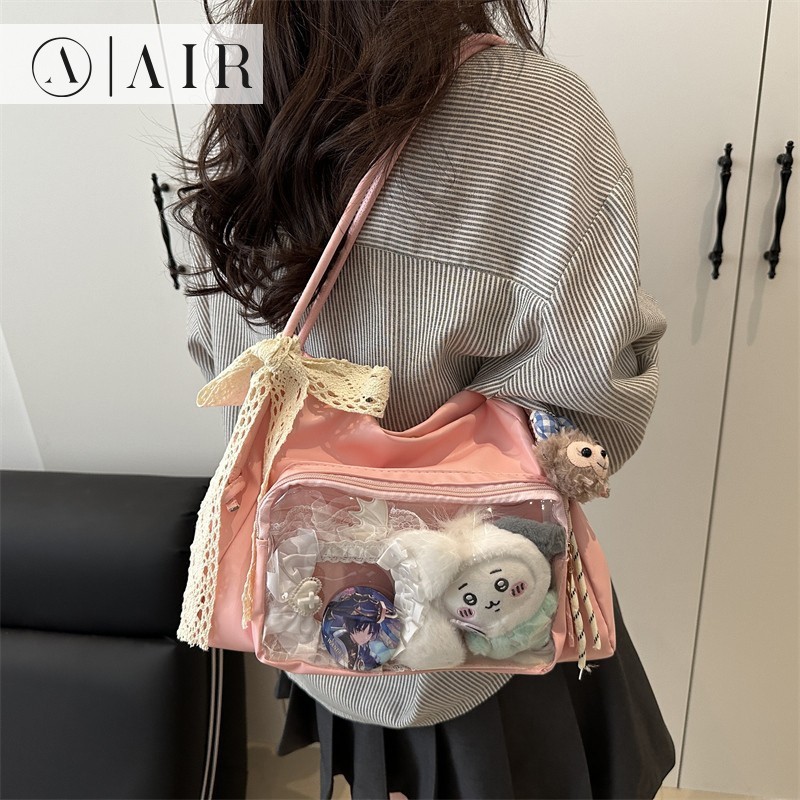 2 In1 Multipurpose Ita Bag Crossbody Bag Large Canvas Transparent ...