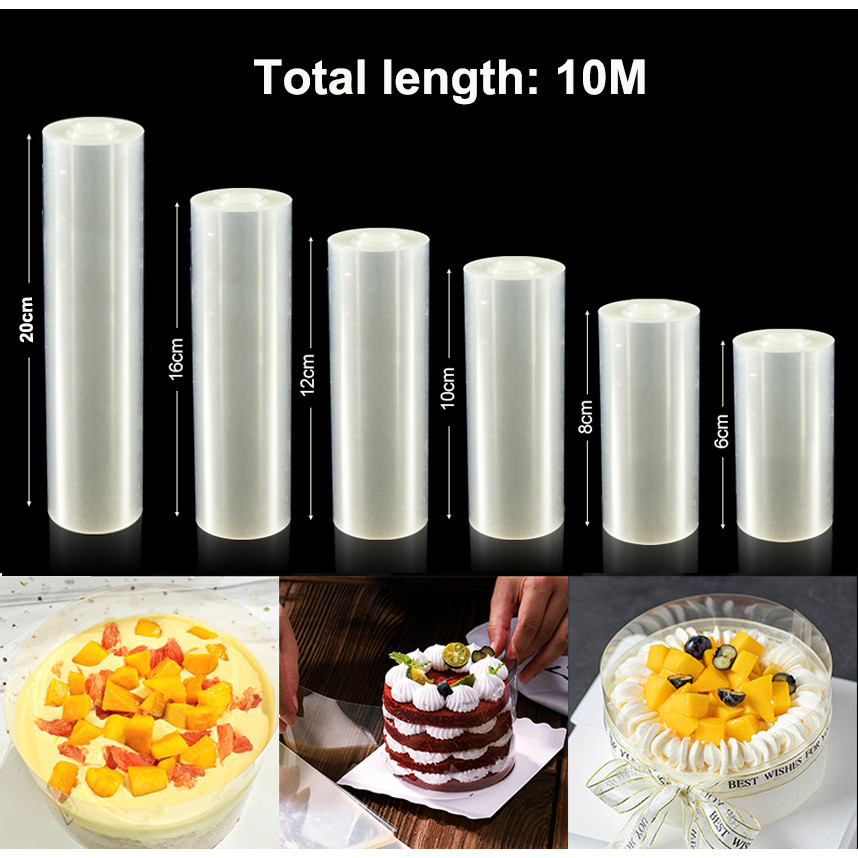 10M Transparent Cake Surround Film Mousse Cake Surrounding Thickened ...